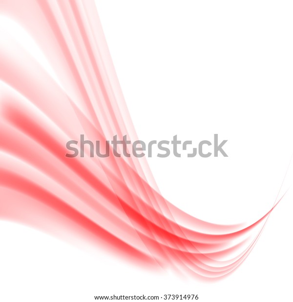 Red Curved Lines Abstract Background Stock Vector (Royalty Free ...