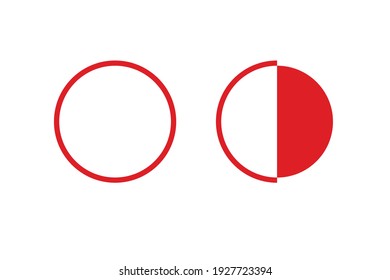 Red Cycle On White Background Stock Vector (Royalty Free) 1927723394 ...