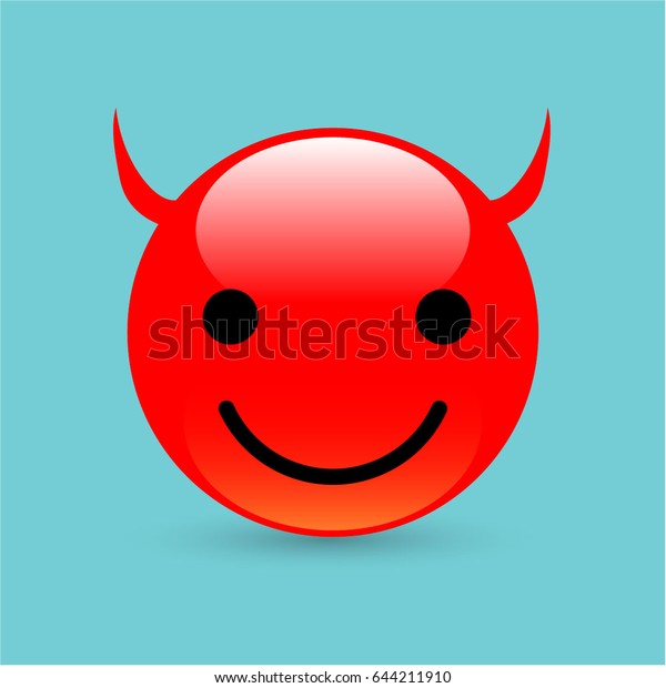 Red Devil Satan Smile Emoji Emoticon: Vector có sẵn (miễn phí bản quyền ...