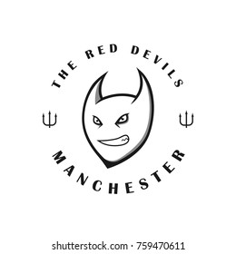 Red Devils Fan Art Print Stock Vector (Royalty Free) 759470611 ...
