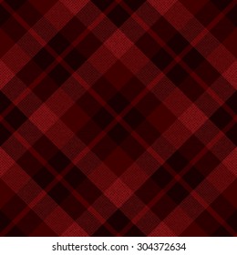 Red Diagonal Textured Tartan Inspired Background Stock Vector (Royalty ...