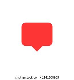 Red Dialog Box Isolated Vector Illustration Stock Vector (Royalty Free ...