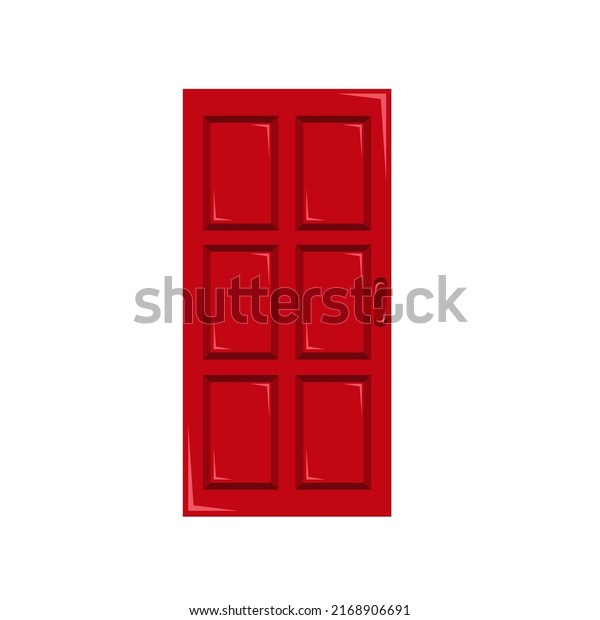 ilustración de puerta roja, archivo vectorial: vector de stock (libre ...