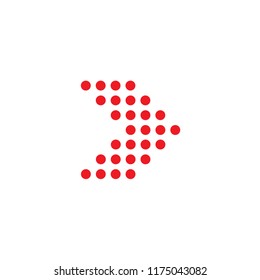 Red Dot Arrow Symbol Stock Vector (Royalty Free) 1175043082 | Shutterstock