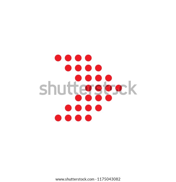 Red Dot Arrow Symbol: เวกเตอร์สต็อก (ปลอดค่าลิขสิทธิ์) 1175043082 ...