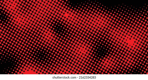 Red Dot Black Background Stock Vector (Royalty Free) 2162334283 ...