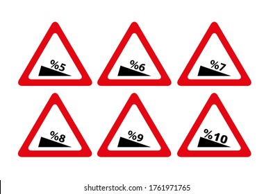 Red Triangle Shape Warning Sign Eps Stock Vector (Royalty Free ...