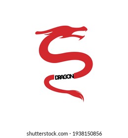 Red Dragon Icon Logo Illustration Stock Vector (Royalty Free ...