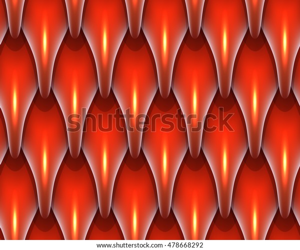 Red Dragon Scales Seamless Background Texture Stock Vector (Royalty ...