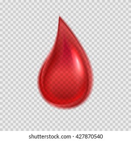 Red Drop Isolated On Transparent Background: เวกเตอร์สต็อก (ปลอดค่า ...