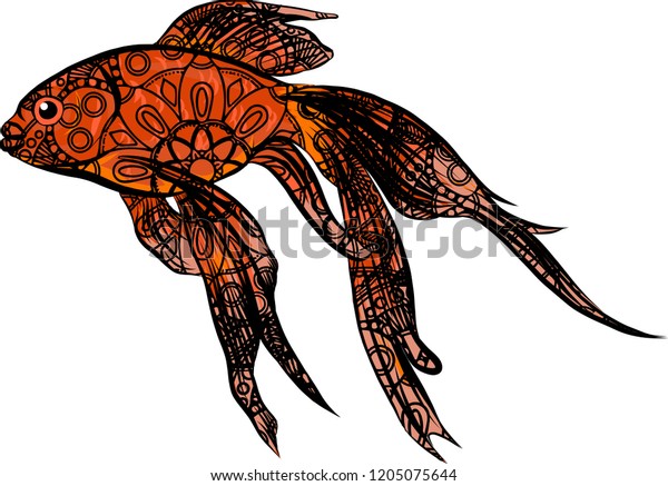 Red Drum Redfish Vector Illustration Refined Stock Vector (Royalty Free ...