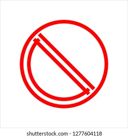 Vektor Stok Red Empty Ban Sign Red Blank (Tanpa Royalti) 1277604118 ...
