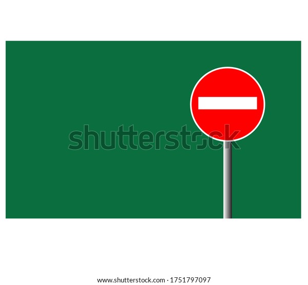 Red Entry Forbidden Road Road Signs: เวกเตอร์สต็อก (ปลอดค่าลิขสิทธิ์ ...