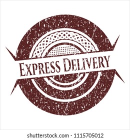 Red Express Delivery Rubber Seal Stock Vector (Royalty Free) 1115705012 ...