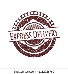 Red Express Delivery Rubber Stamp Stock Vector (Royalty Free ...
