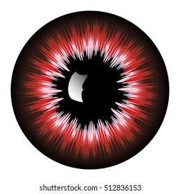 Red Eye Pupil Retina Close Illustration: ilustrações stock 1504061201 ...