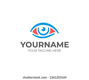 Red Eye Logo Design Conjunctivitis Vector Stock Vector (Royalty Free ...