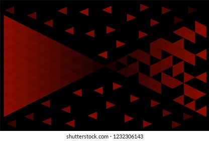 Red Fading Triangles On Black Background Stock Vector (Royalty Free ...
