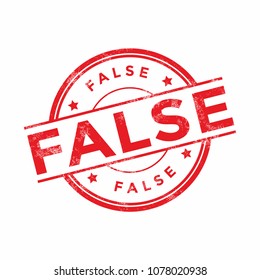 Red False Rubber Stamp On White Stock Vector (Royalty Free) 1078020938 ...