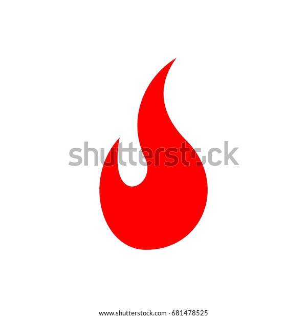 Red Fire Ball Logo Template Illustration Stock Vector (Royalty Free ...