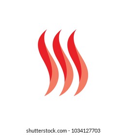 Red Fire Curves Logo Vector Stock Vector (Royalty Free) 1034127703