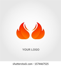 Red Fire Logo Template Design Stock Vector (Royalty Free) 1574467525 ...