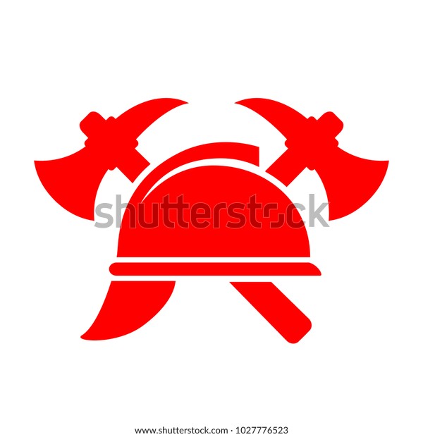 Red Fireman Vector Pictogram Illustration Isolated Stock Vector ...