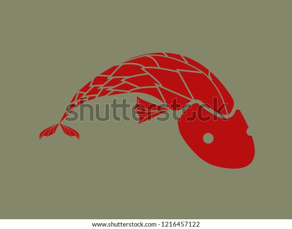 Red Fish Jumping Logo Icon Stock Vector (Royalty Free) 1216457122 ...