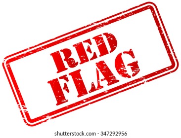 Red Flag Stamp Badge Stock Vector (Royalty Free) 347292956 | Shutterstock