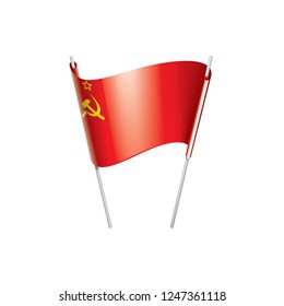 Red Flag Ussr Vector Illustration On Stock Vector (Royalty Free ...