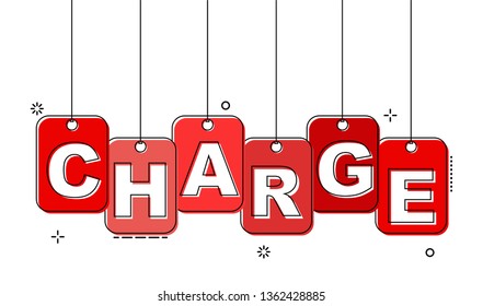 Red Flat Line Tag Charge Stock Vector (Royalty Free) 1362428885 ...