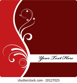 Red Floral Design Stock Vector (Royalty Free) 20127025 | Shutterstock