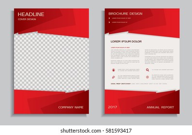 Red Flyer Design Template Brochure Front Stock Vector (Royalty Free ...