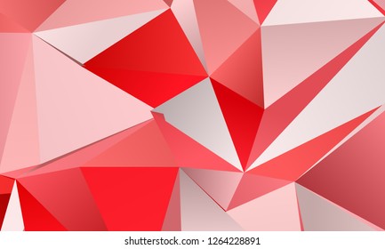 Red Geometric Background Triangles Different Shapes Stock Vector ...