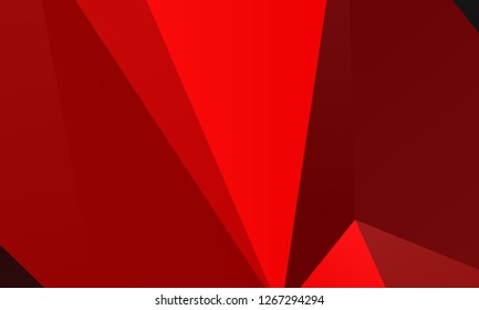 Red Geometric Background Triangles Different Shapes Stock Vector ...