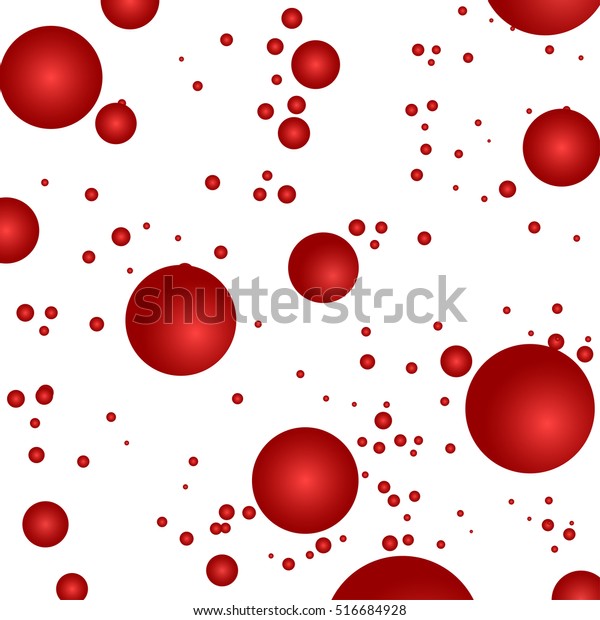 Red Glossy Balls Vector Illustration Isolated Stock Vector (Royalty ...