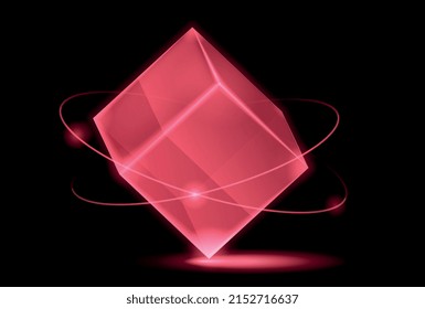 Red Glow Block Graphic Elements Games Stock Vector (Royalty Free ...