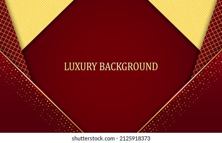 Red Gold Luxury Background Vector Illustration Stock Vector (Royalty ...