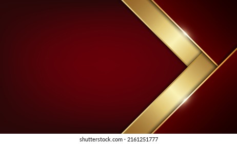 Red Gold Luxury Background Vector Illustration Stock Vector (Royalty ...