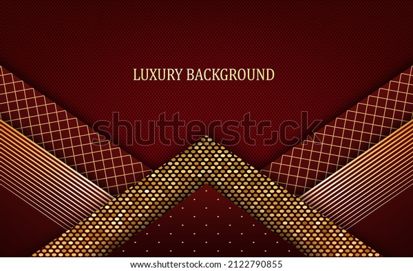 Red Gold Luxury Background Vector Illustration Stock Vector (Royalty ...