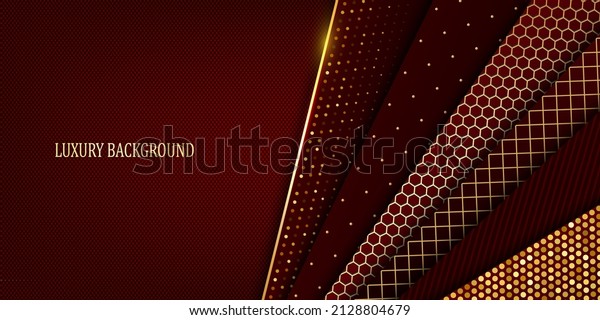 Red Gold Luxury Background Vector Illustration Stock Vector (Royalty ...