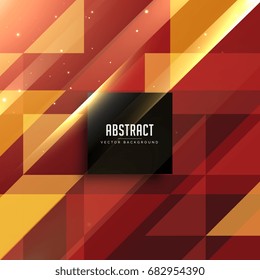 Red Golden Geometric Abstract Background Stock Vector (Royalty Free ...