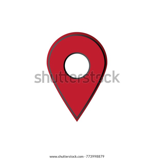 Red Gps Pin Point Map Icon Stock Vector (Royalty Free) 773998879 ...