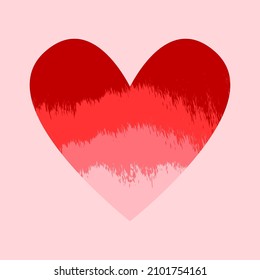 Red Gradient Heart Grunge Texture Stock Vector (Royalty Free ...