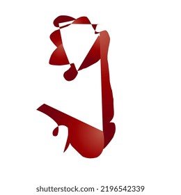 Red Gradient Number 9 Nine Stock Vector (Royalty Free) 2196542339 ...
