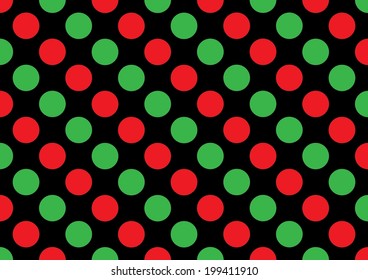 Red Green Dots On Black Background Stock Vector (Royalty Free ...