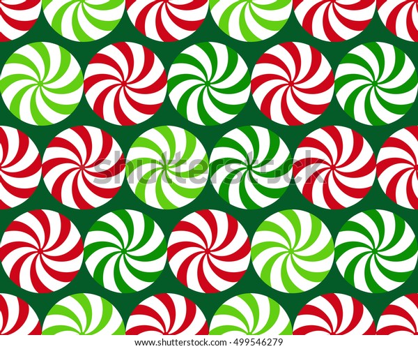 Red Green Peppermint Candy On Dark Stock Vector (Royalty Free ...