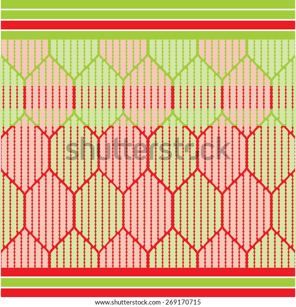 Red Green Seamless Texture Lozenges Pattern: เวกเตอร์สต็อก (ปลอดค่า ...