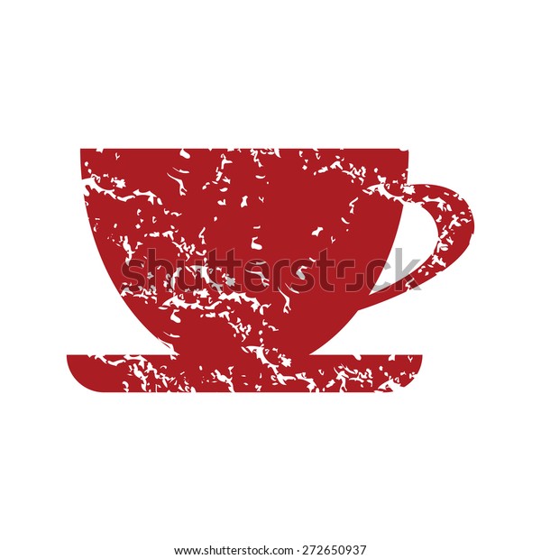 Red Grunge Cup Logo On White Stock Vector (Royalty Free) 272650937 ...
