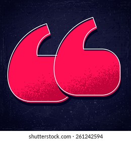 72 Red Outline Quotation Marks Images, Stock Photos & Vectors ...